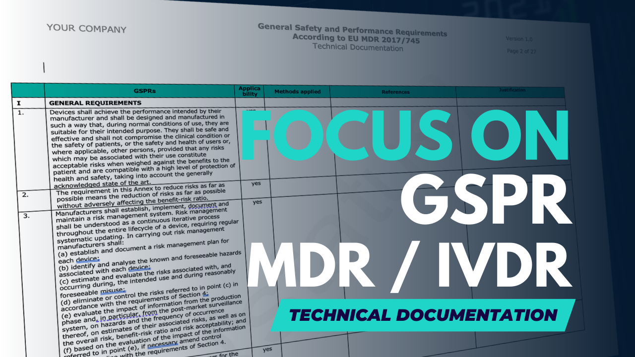 meddevo Blog: Why we should take MDR and IVDR GSPR into focus